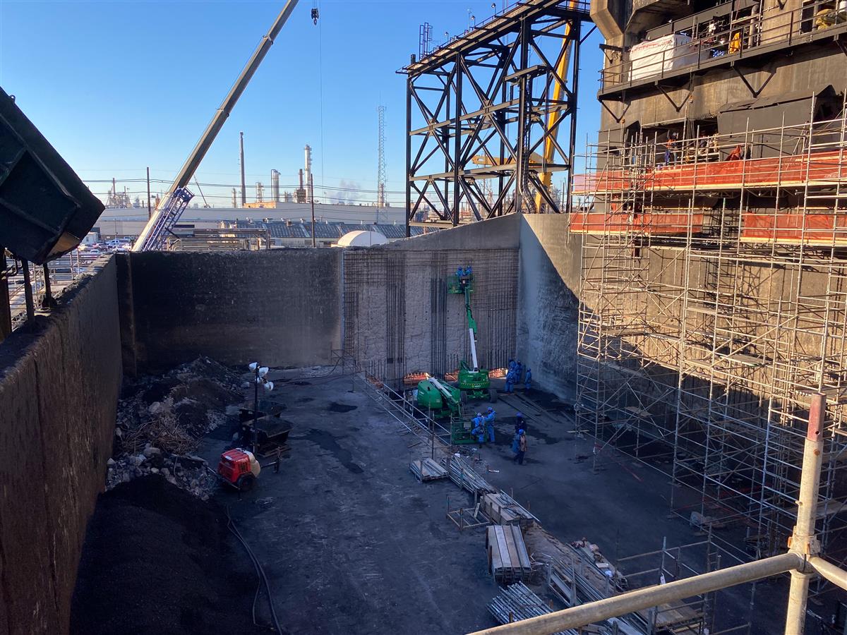 Hydrodemolition of Concrete in Coking Unit | STRUCTURAL