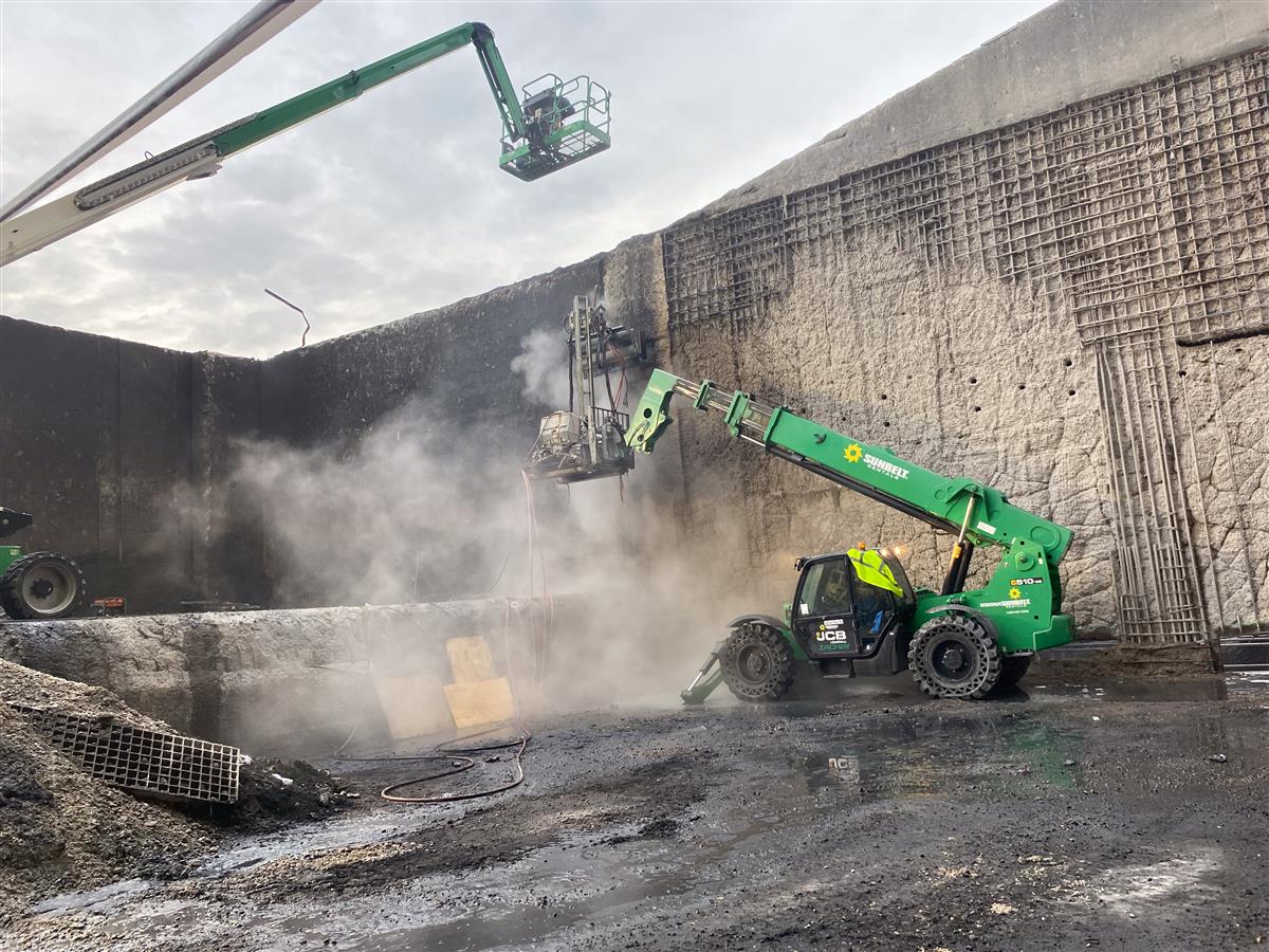 Hydrodemolition of Concrete in Coking Unit | STRUCTURAL
